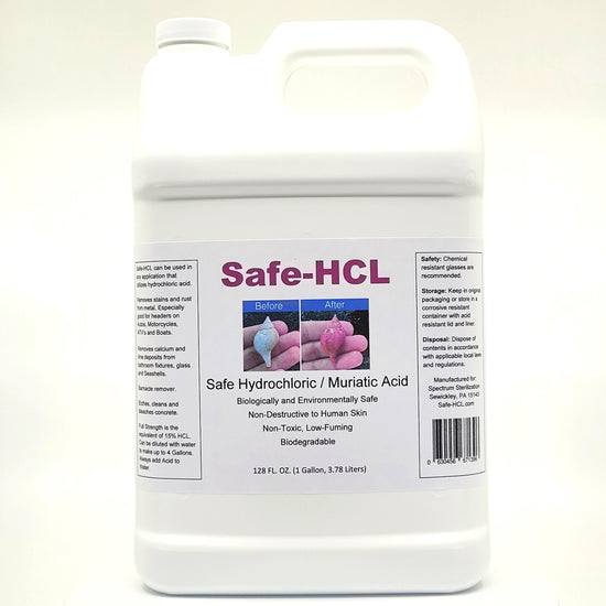 Safe-HCL- (Gallon) Safe, Synthetic Hydrochloric Acid. No PPE Required